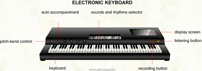 Electronic keyboard (Visual Dictionary) - Didactalia: material educativo